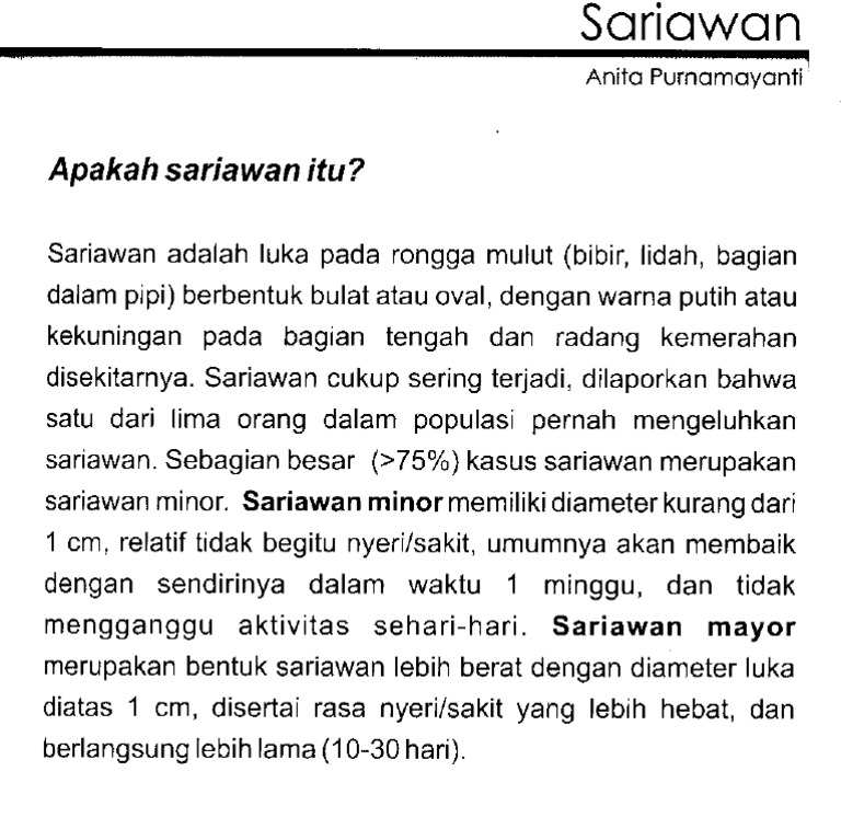 Sariawan | PDF