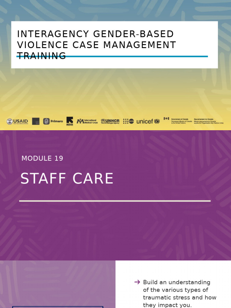 Module 19 - Staff Care | PDF