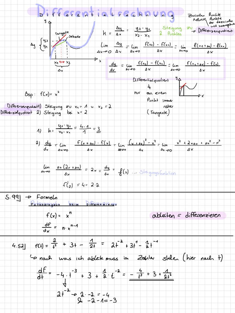 Differen Zia L Rechnung | PDF