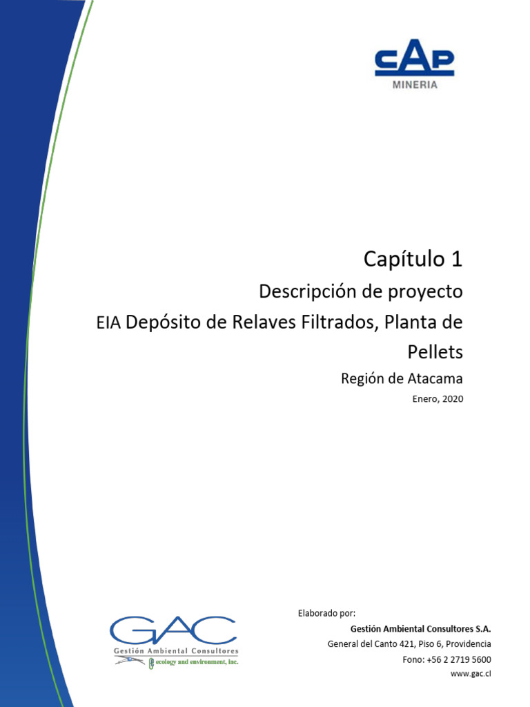 Capitulo 1 Descripcion de Proyecto | PDF
