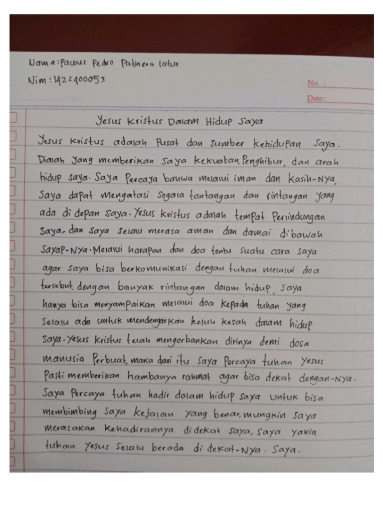 Nama Paulus Pedro Patinera Latur | PDF