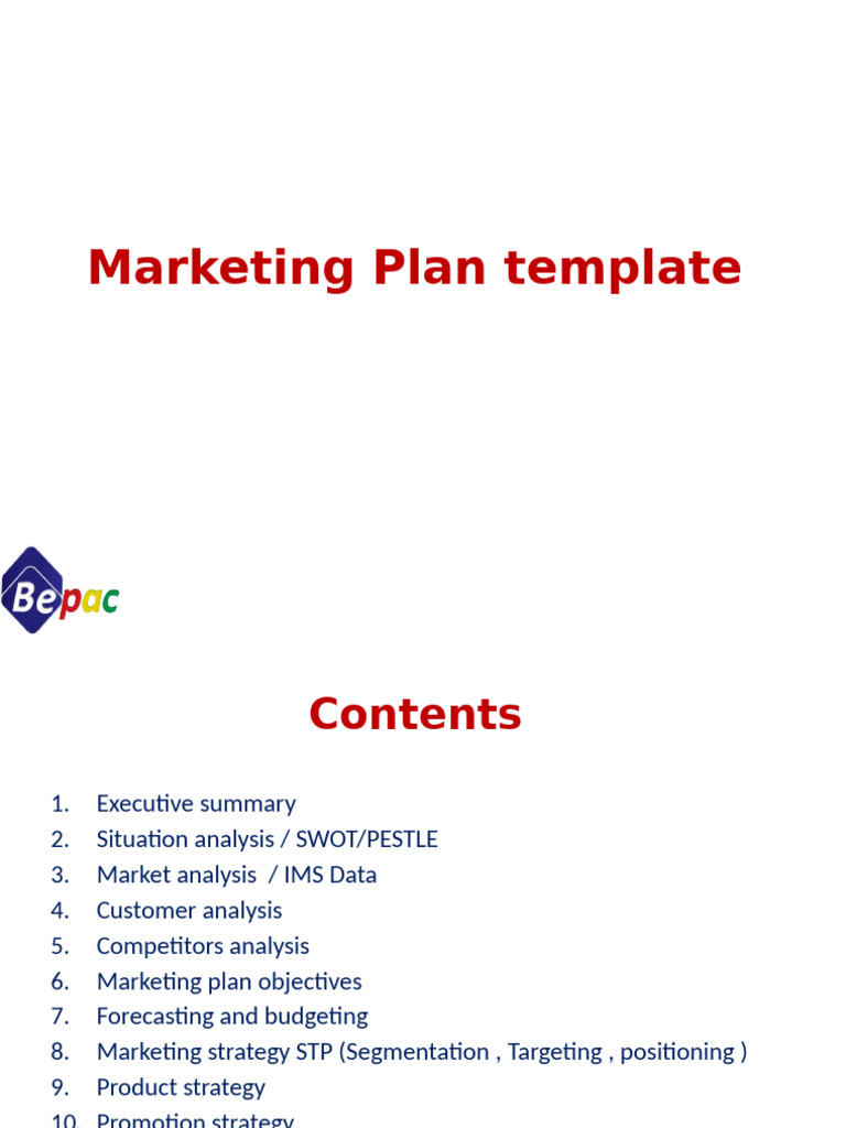 Marketing Plan Template | PDF