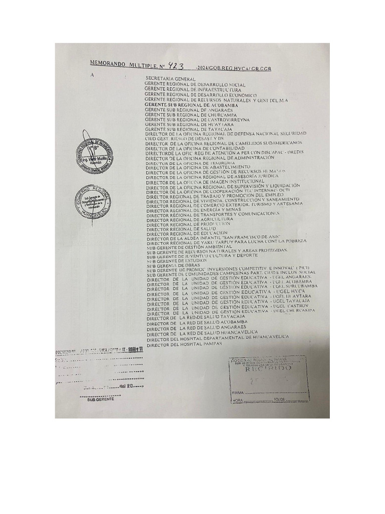 Memorandum Multiple N°423 | PDF