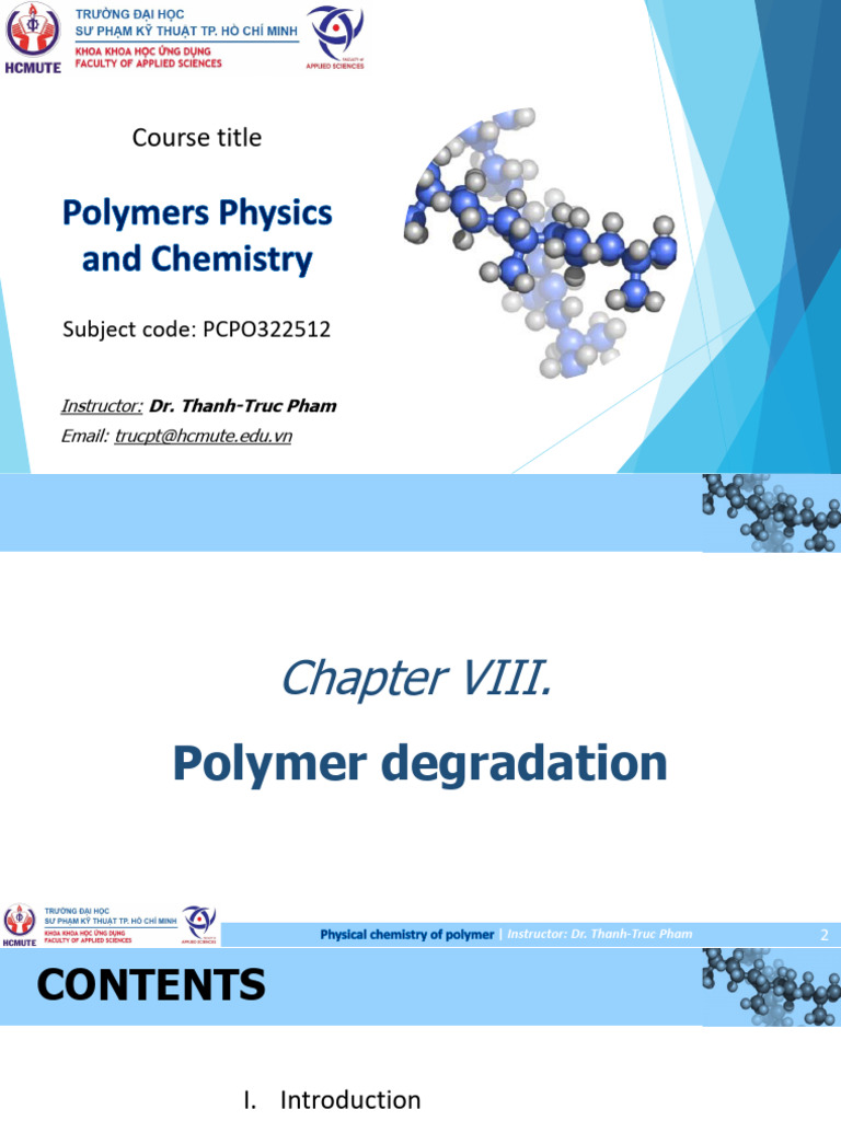 Chapter 8 - Polymer Degradation | PDF