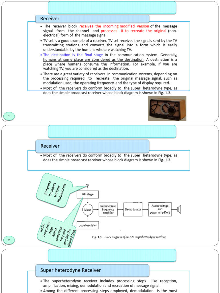 Theory of Communication Systems LEC - 2 | PDF