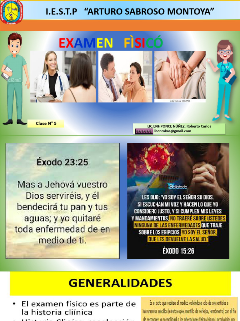 Clase N - 5 Examen F-Sico | PDF | Examen físico | Medicina