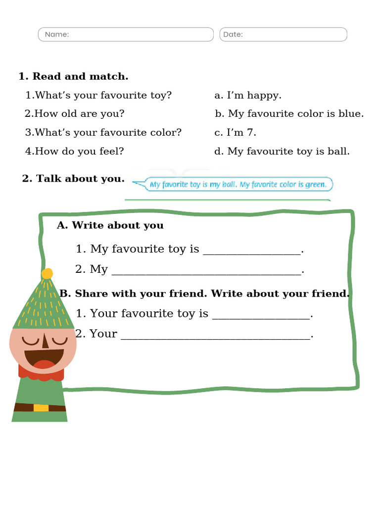 Read and match. | PDF