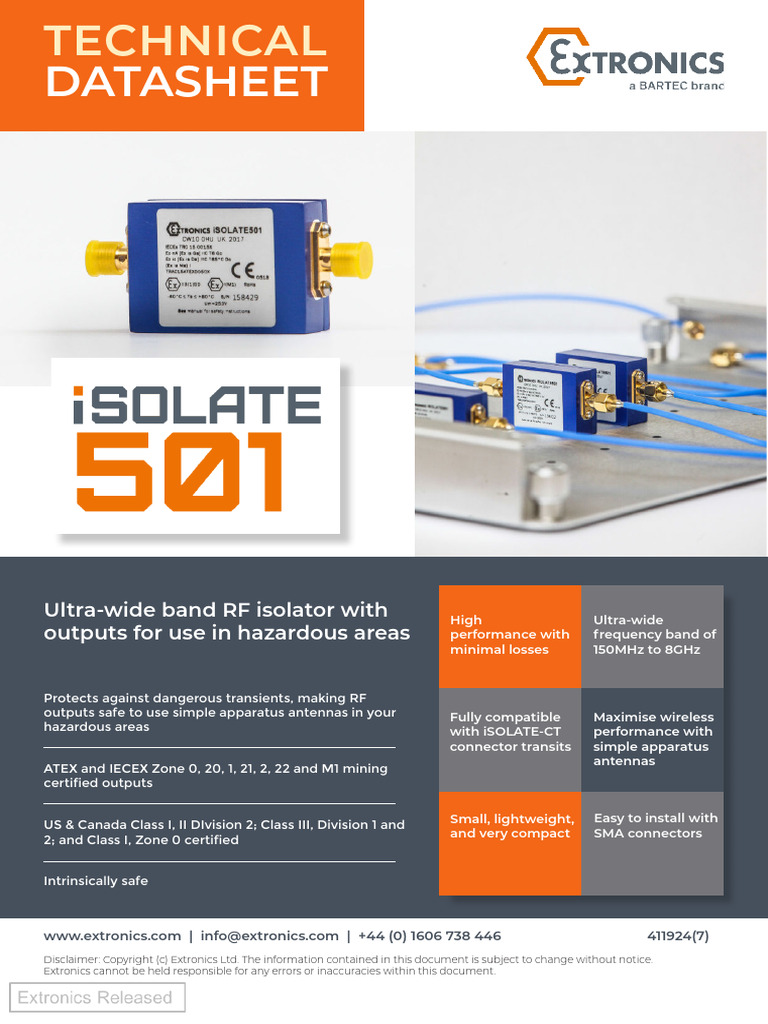 iSOLATE501-Datasheet 4119247 | PDF