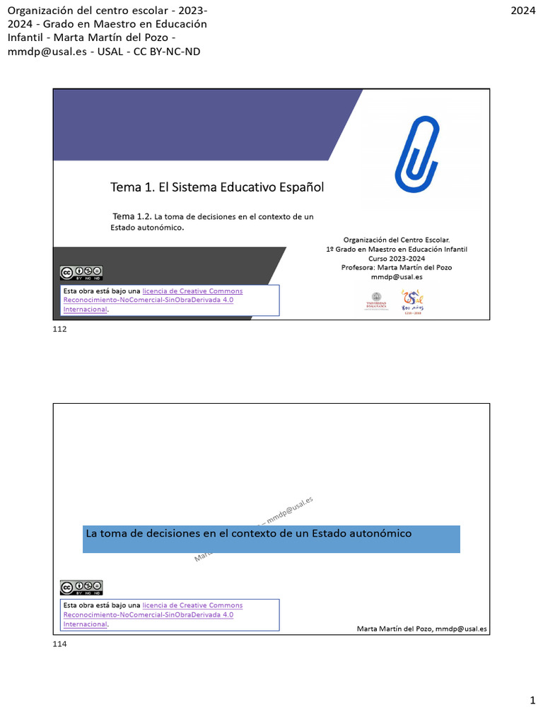 Oce 2023 2024 Tema 1 2 Toma de Decisiones Estado Autonomico | PDF