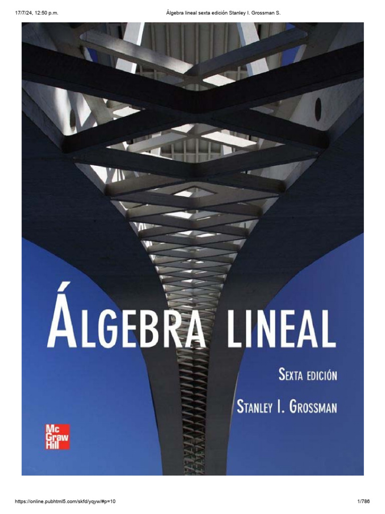 Álgebra Lineal Sexta Edición Stanley I. Grossman S | PDF