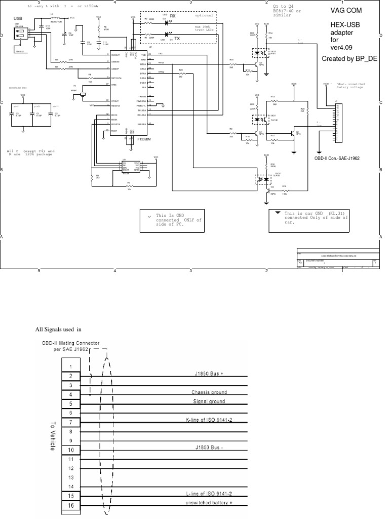 Interface For VAG COM 409 | PDF