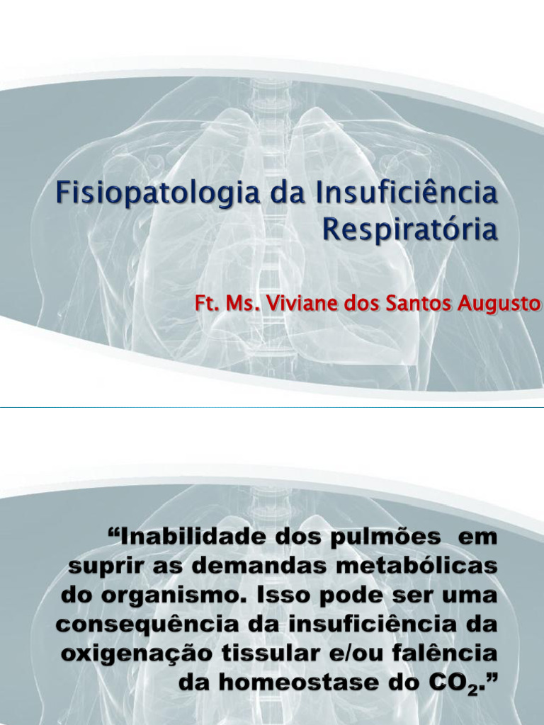 Fisiopatologia Da Insuficiencia Respiratoria Pneumo | PDF