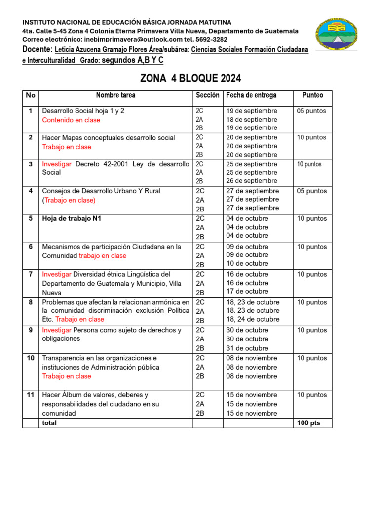 Zona del 4 bloque | PDF