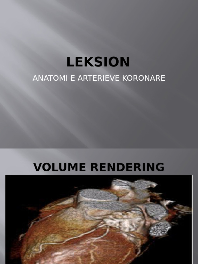 LEKSION 10 Arteriet Coronare | PDF