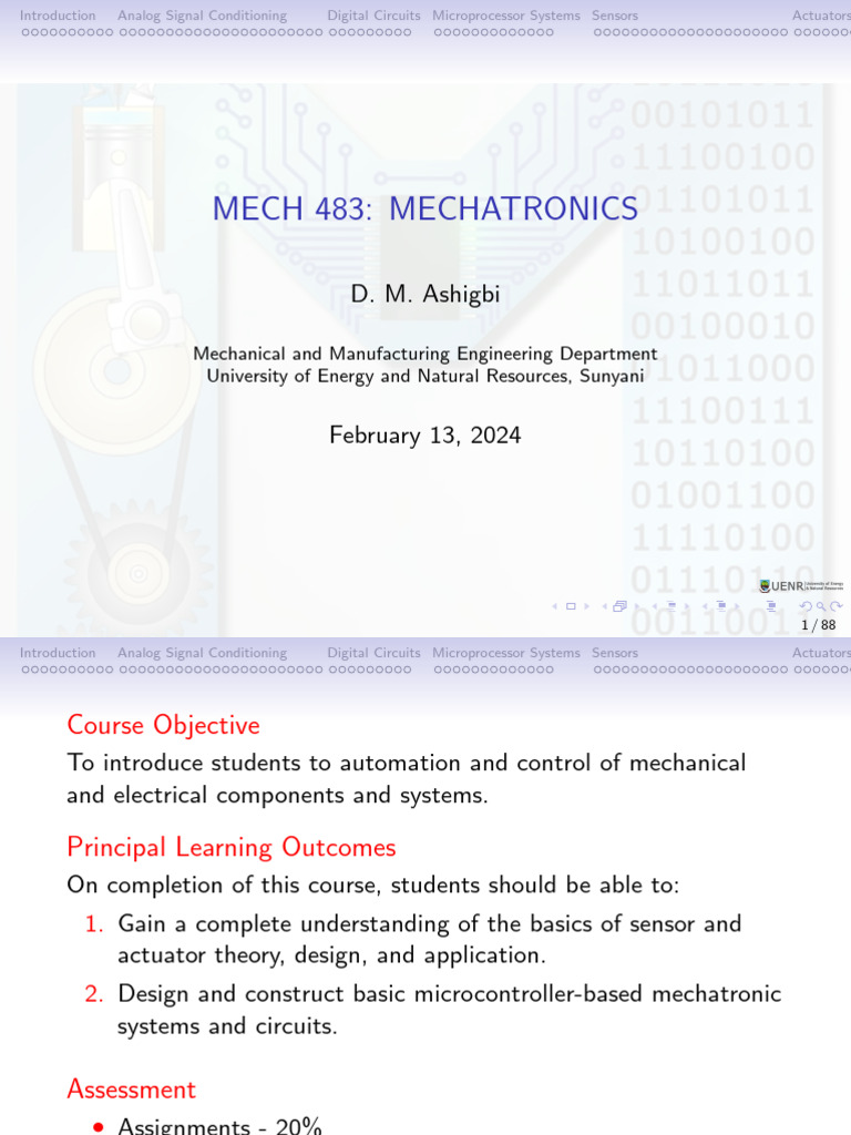 Mechatronics | PDF