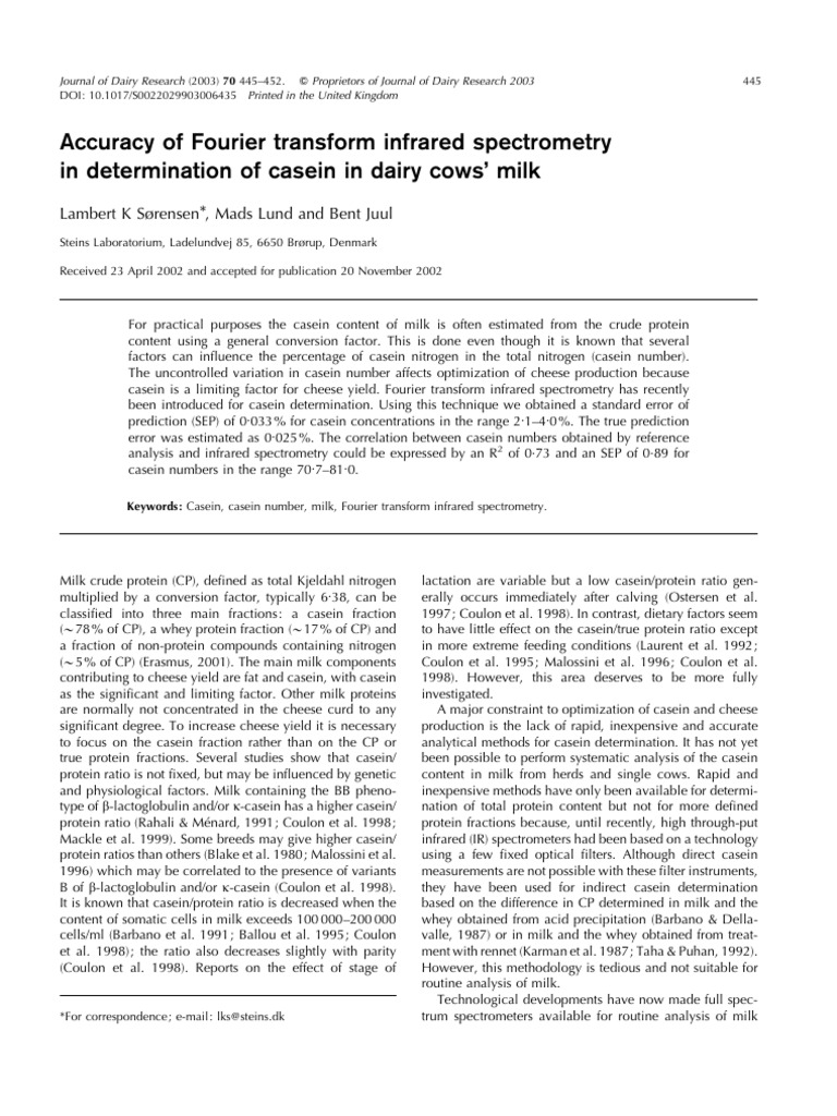 Accuracy Of Fourier Transform Infrared Spectrometry Pdf