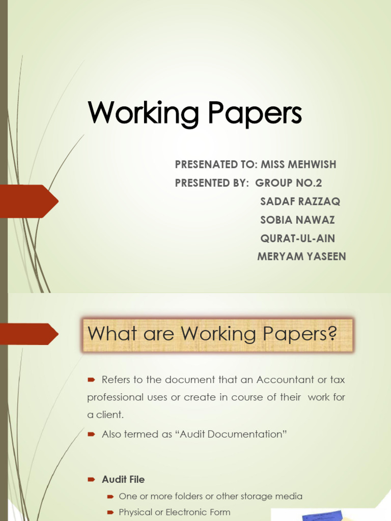 Working Papers | PDF