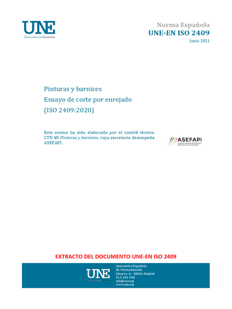 (Ex) Une-En Iso 2409 2021 | PDF