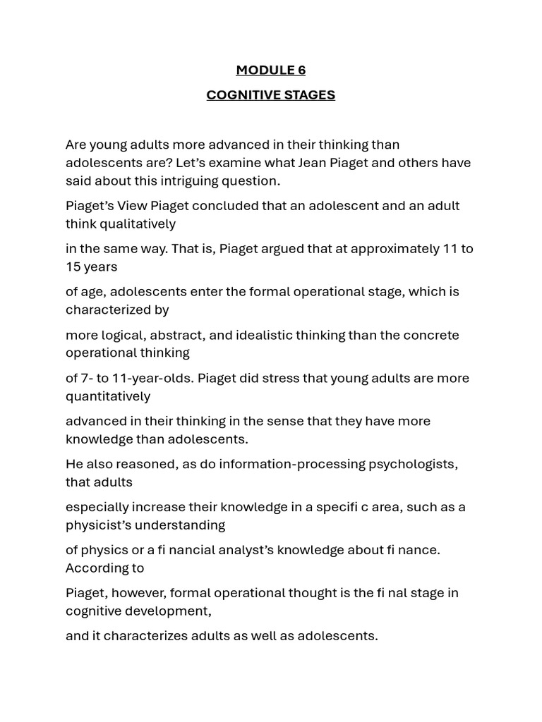 Lifespan Development | PDF