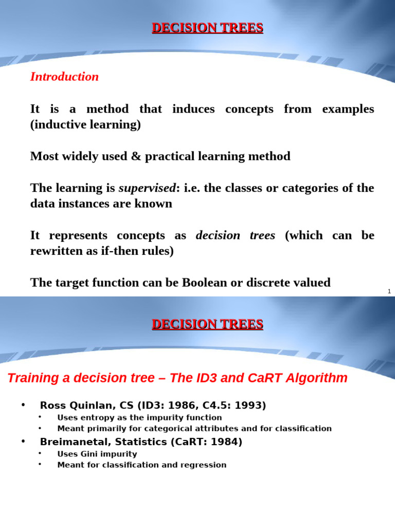 Lec-3-Decision Trees | PDF | Statistical Classification | Artificial Intelligence