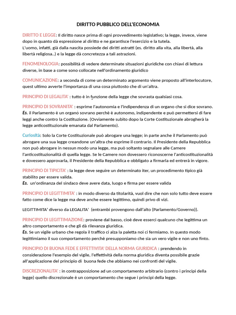 Diritto Pubblico 2 | PDF