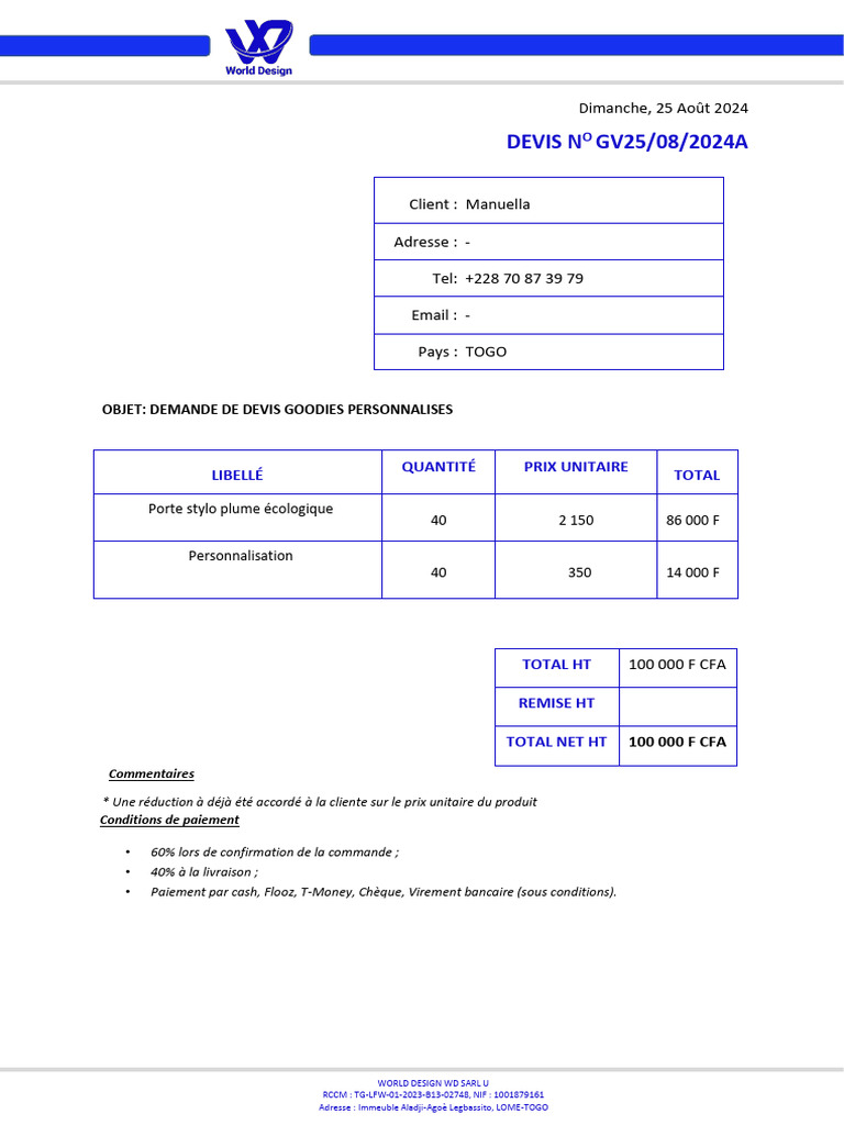 DRAFT DEVIS NV-1 Plume | PDF