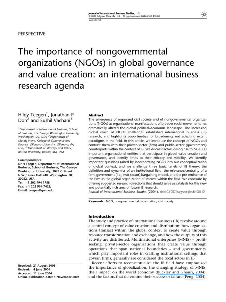 The Importance of Nongovernmental Organi20161116-17564-Rzpr4k-Libre ...