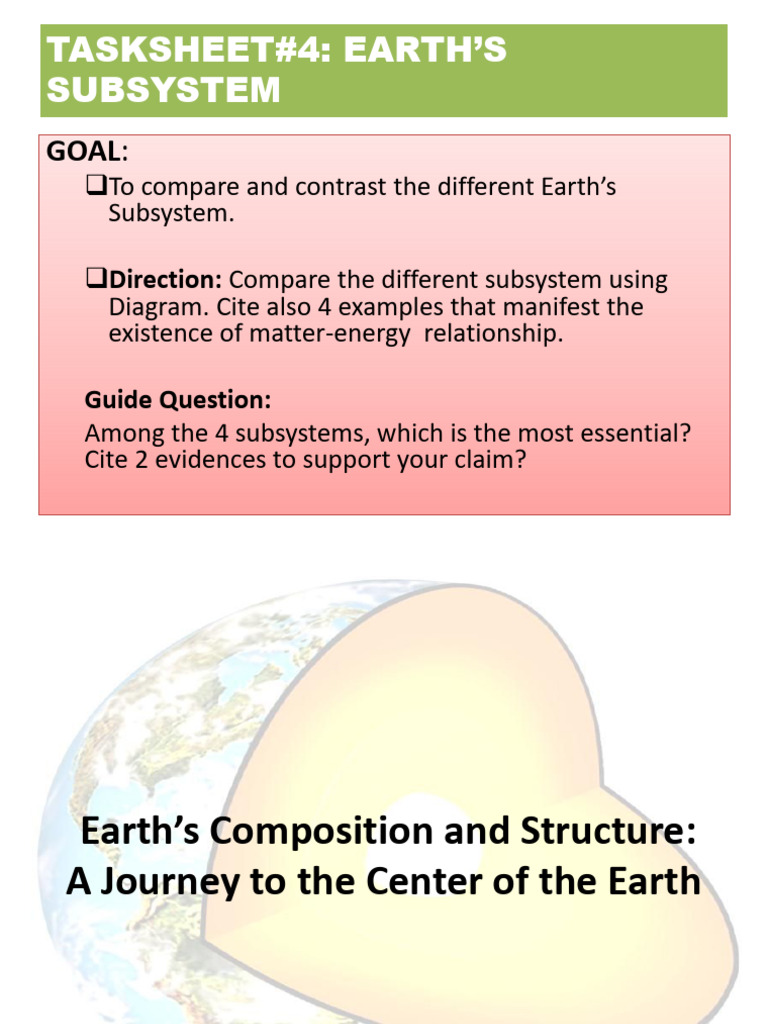 Earth and Earth Subsystem | PDF