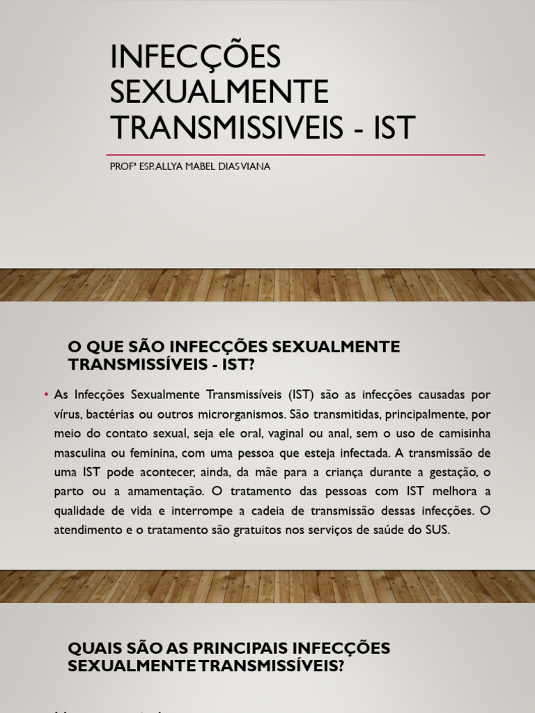 Infecções Sexualmente Trasmissíveis - IST | PDF