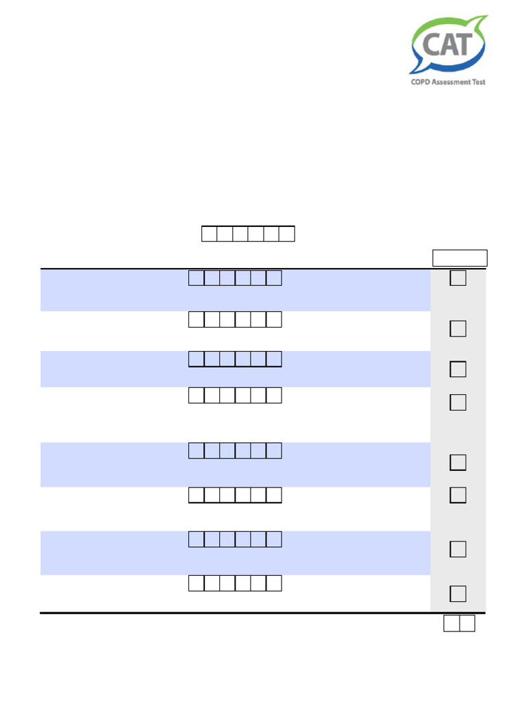 COPD assesmet tool ehk CAT test | PDF