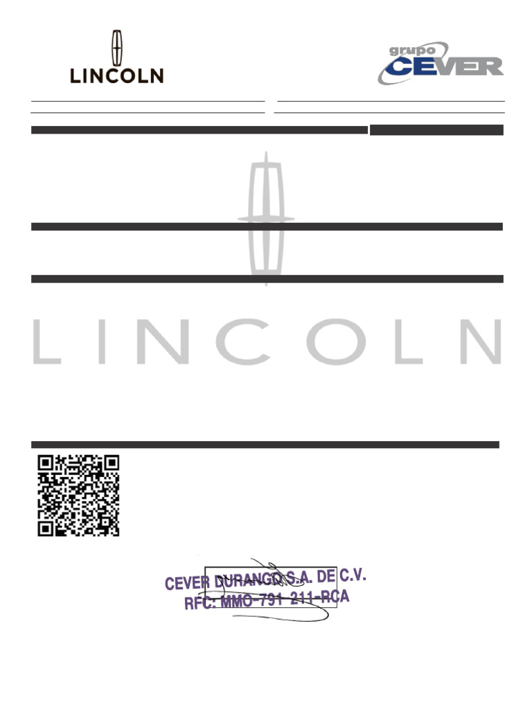 Factura Lincoln 2023 | PDF