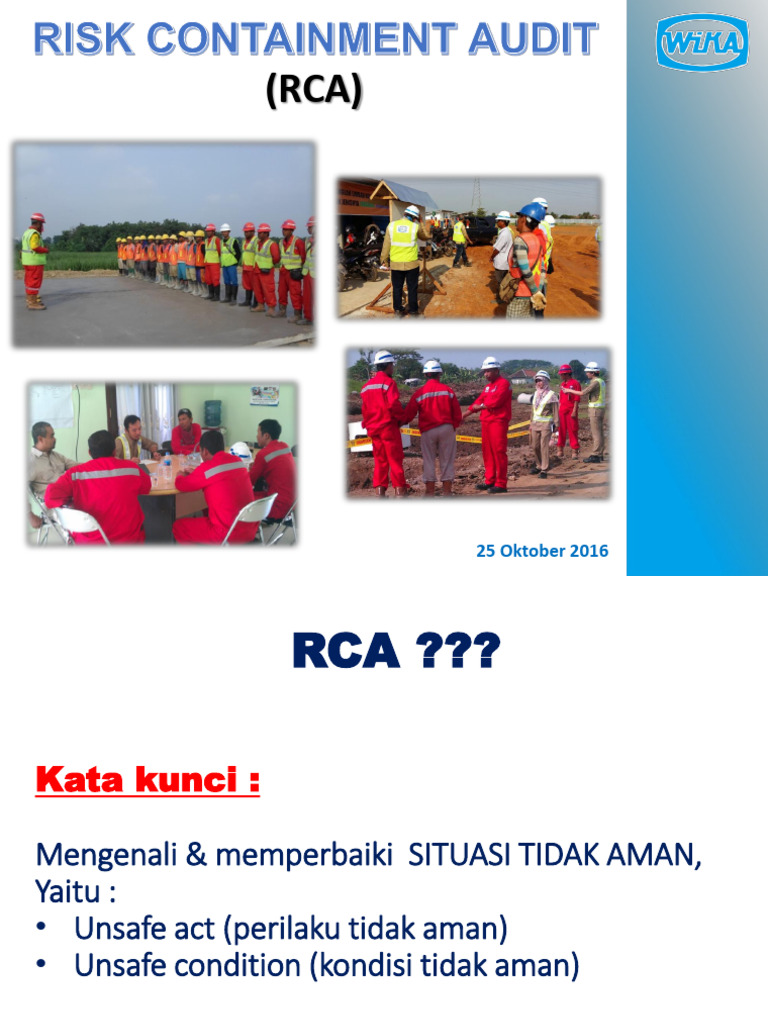 Materi Training Risk Containment Audit (RCA) | PDF