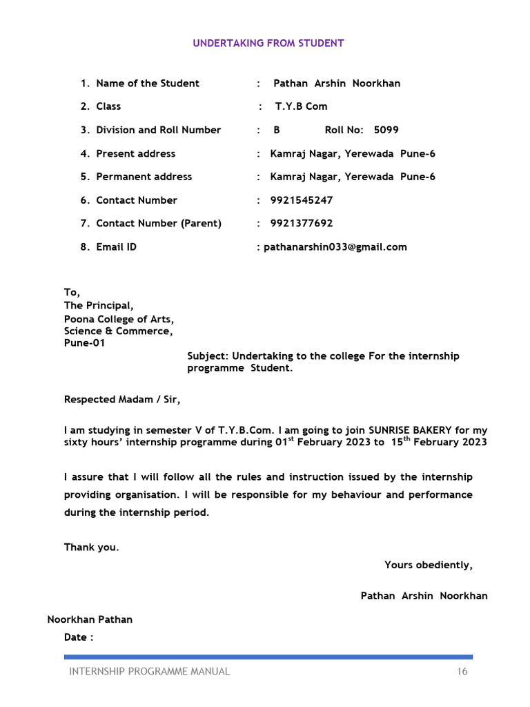 Arshin Post Internship | PDF