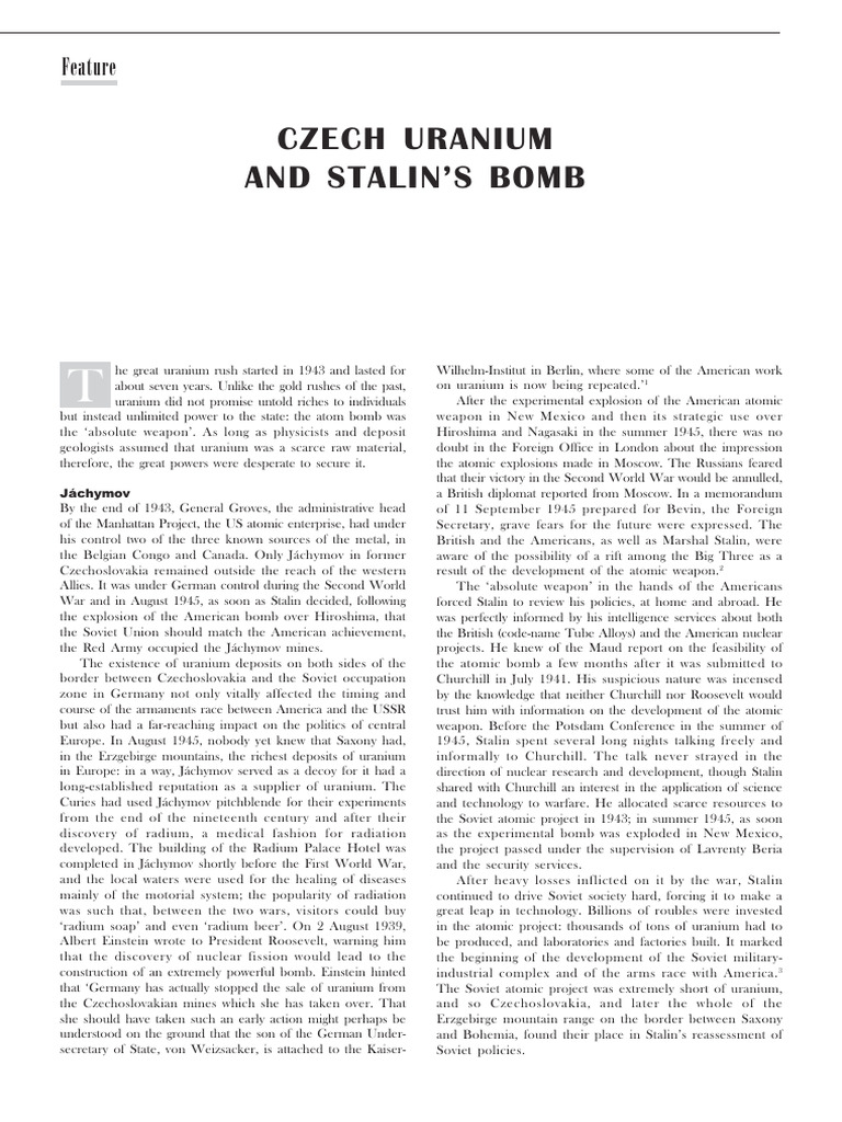 Czech Uranium | PDF