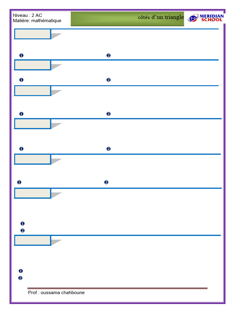 Droites Parralele Au Cotes | PDF