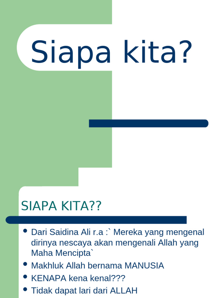 Siapa Kita - Badan Roh Jasad | PDF