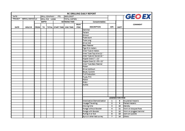 Daily Report Sheet | PDF