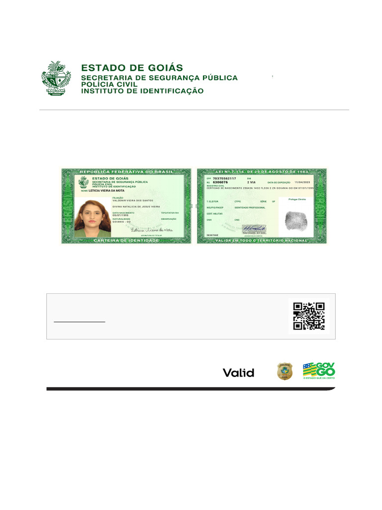 RG Digital Do Estado de Goiás | PDF