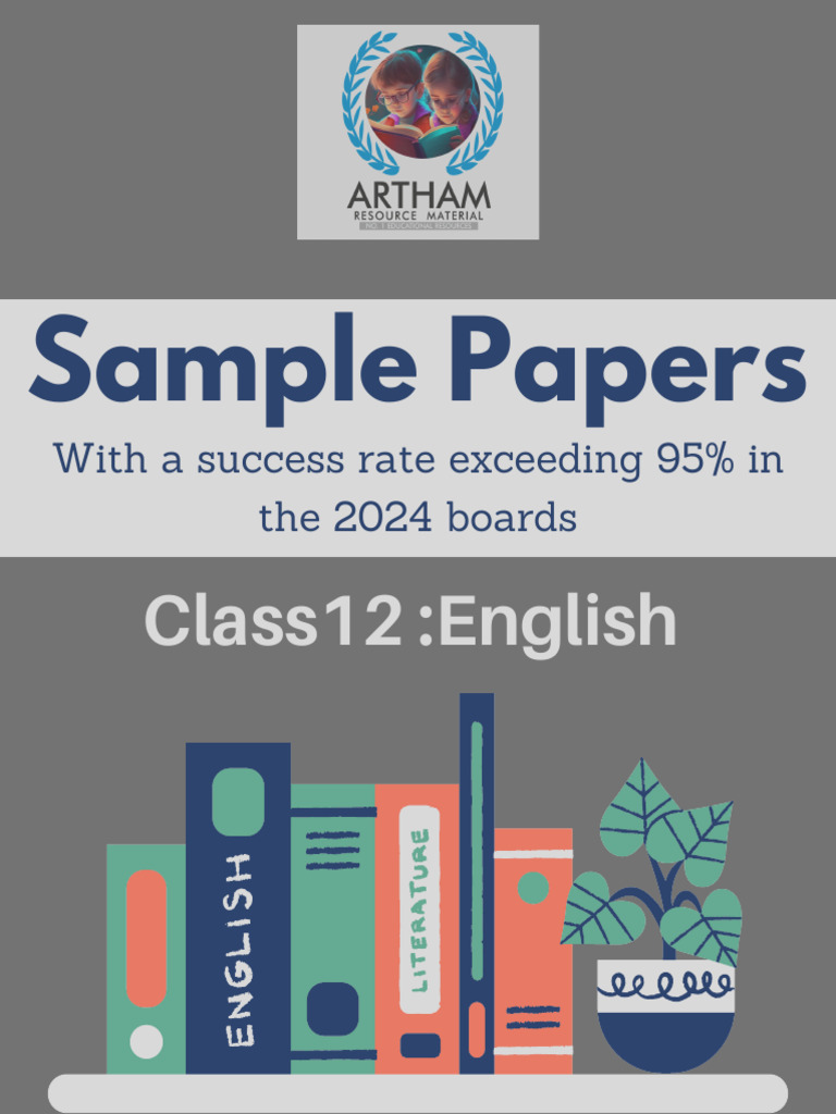 Top 10 Sample Papers Class 12 English Core With Solution | PDF