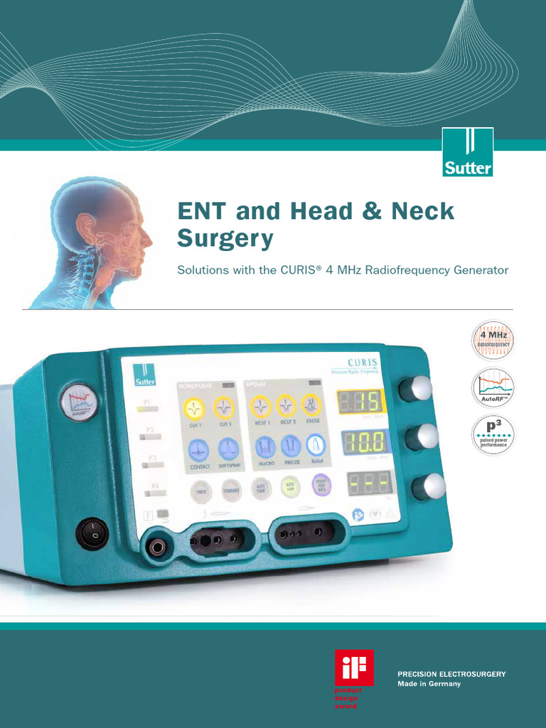 CURIS® 4 MHZ Radiofrequency Generator - ENT and Head-and-Neck Surgery ...