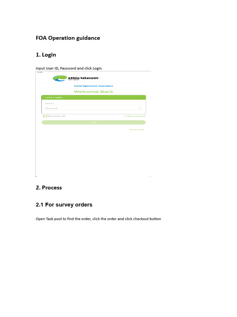 FOA Operation Guidance-0915 | PDF