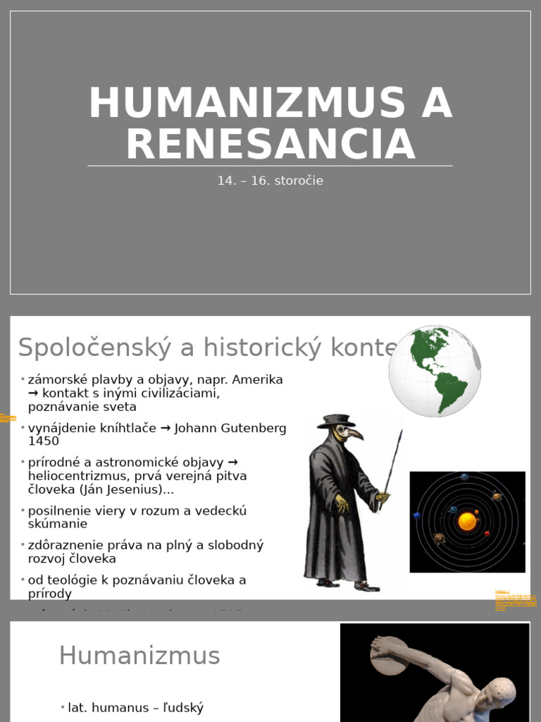 Humanizmus A Renesancia | PDF