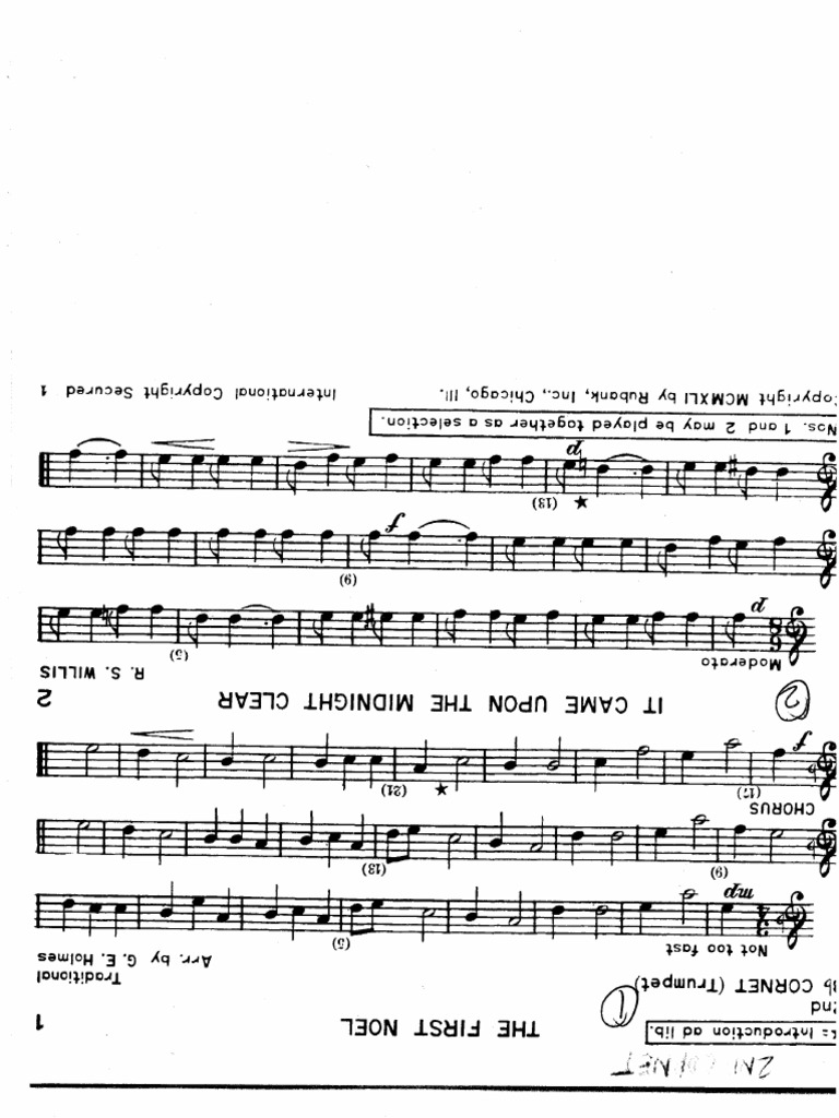 Christmas Carols Trumpet 2 | PDF
