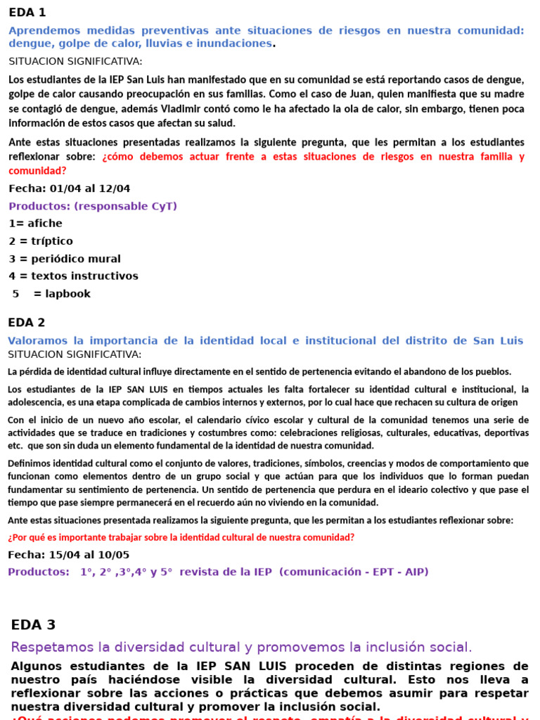 EDAS 2024 - Cambios 5,6,7 | PDF