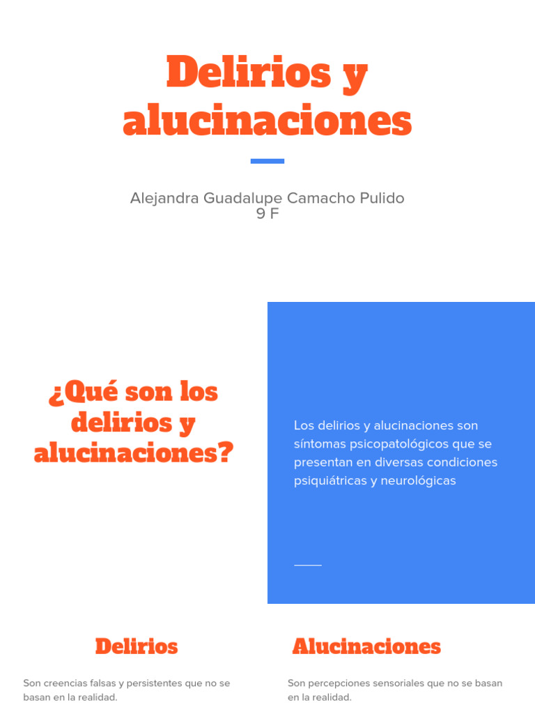 Delirios y Alucinaciones: Definición y Causas | PDF | Relaciones ...