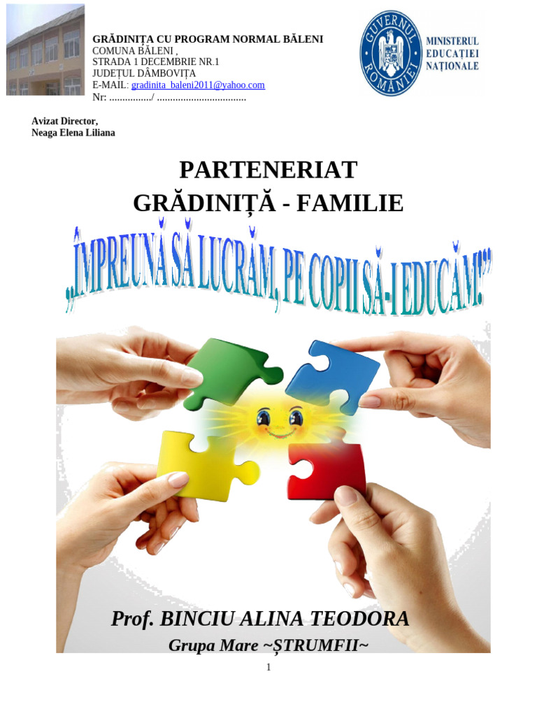 Parteneriat Familie Teo 2020 | PDF