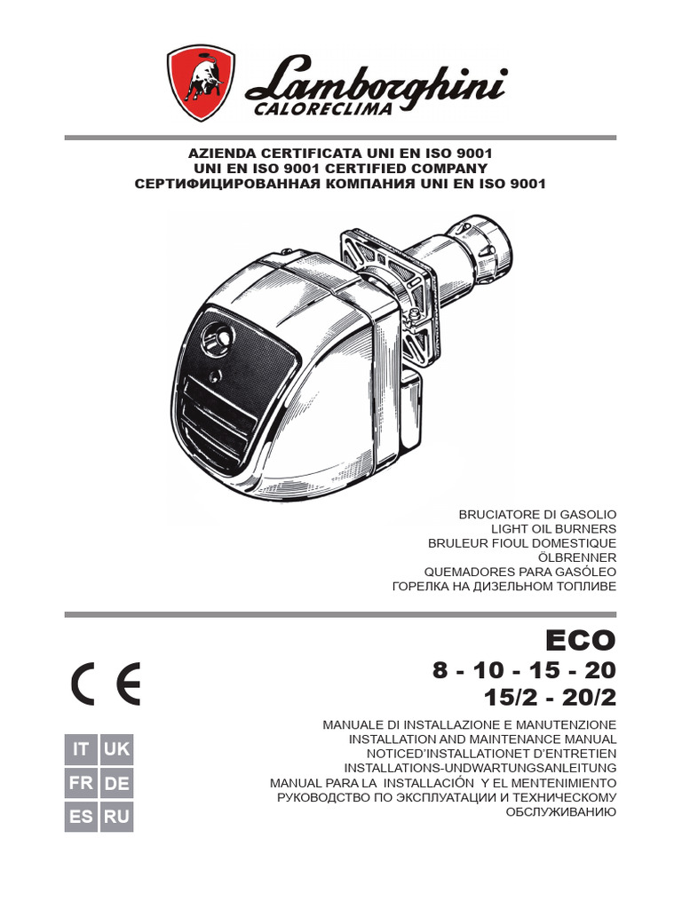 LAMBORGHINI ECO 8 Installation and Maintenance Manual | PDF
