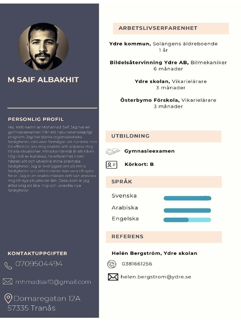 M Saif Albakhit CV | PDF