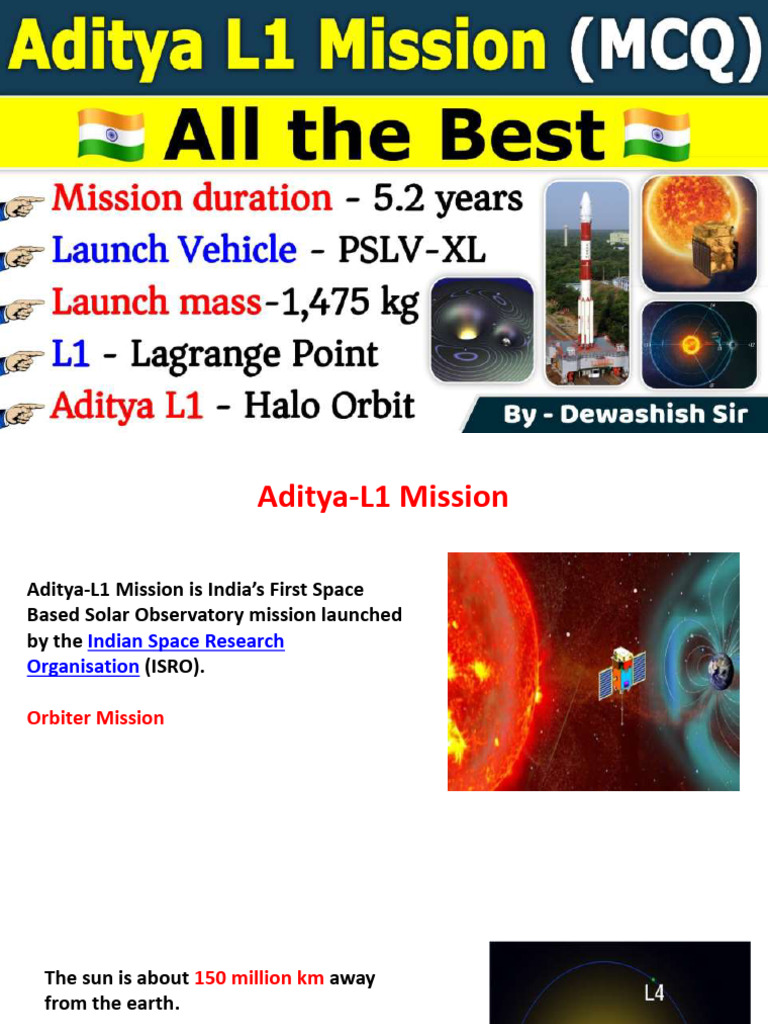 Aditya L1 Mission | PDF