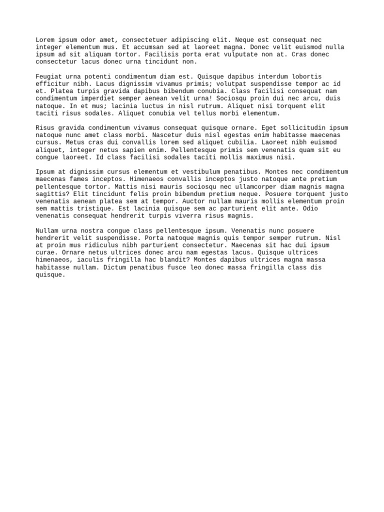 Lorem Ipsum Odor Amet, Consectetuer4 | PDF